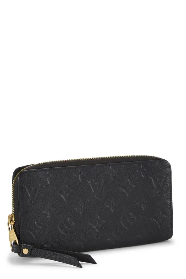 LOUIS VUITTON Monogram Empreinte Zippy Wallet - Black