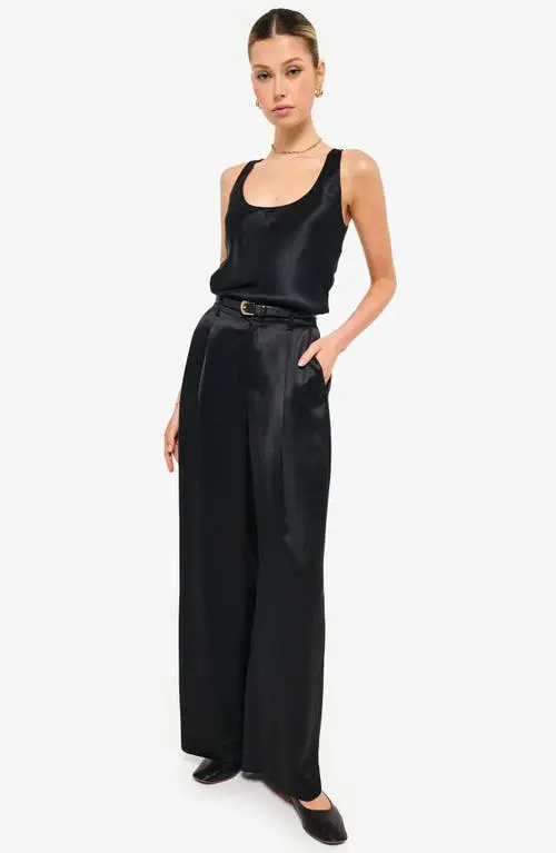Cami Nyc Andressa Silk Shell - Black