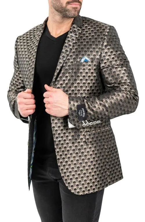 MACEOO Skullrepeat Jacquard Blazer