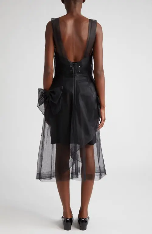 MAISON MARGIELA Sheer Tulle Midi Dress