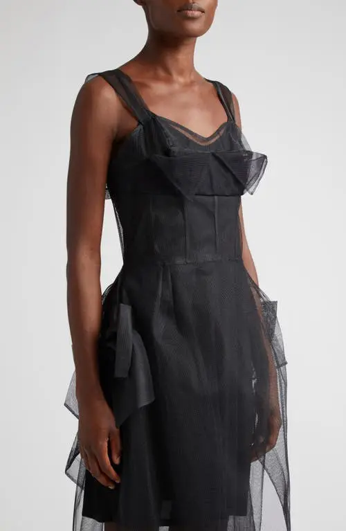 MAISON MARGIELA Sheer Tulle Midi Dress