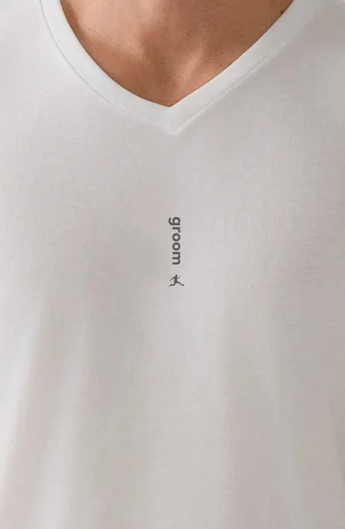 BORED REBEL Groom V-neck Graphic Undershirt