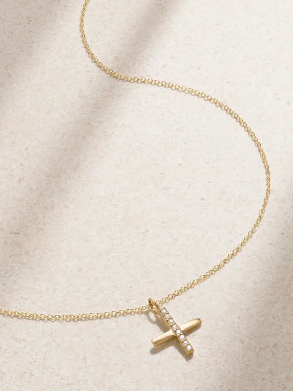 MELISSA JOY MANNING X Marks The Spot 14-karat Recycled Diamond Necklace - Gold