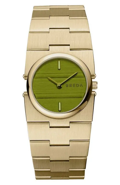 BREDA Sync Bracelet Watch - 18k Goldlated