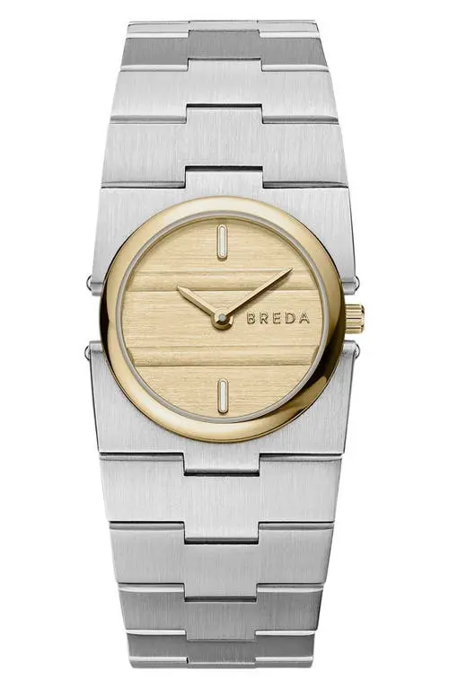 BREDA Sync Bracelet Watch - 18k Goldlated