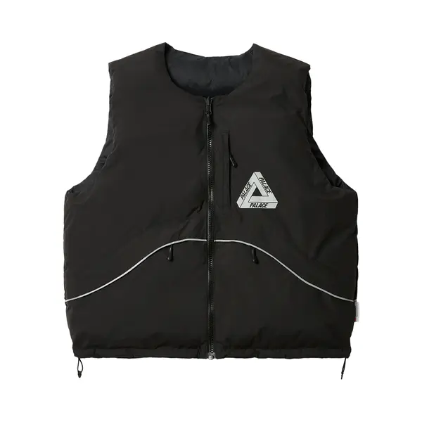 PALACE P-tech Reversible Puffa Vest - Black