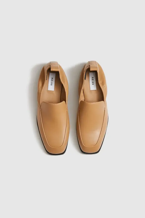 REISS Ainsley Leather Loafers