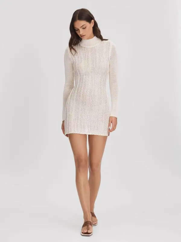 Savannah Morrow Sheer Mini Dress