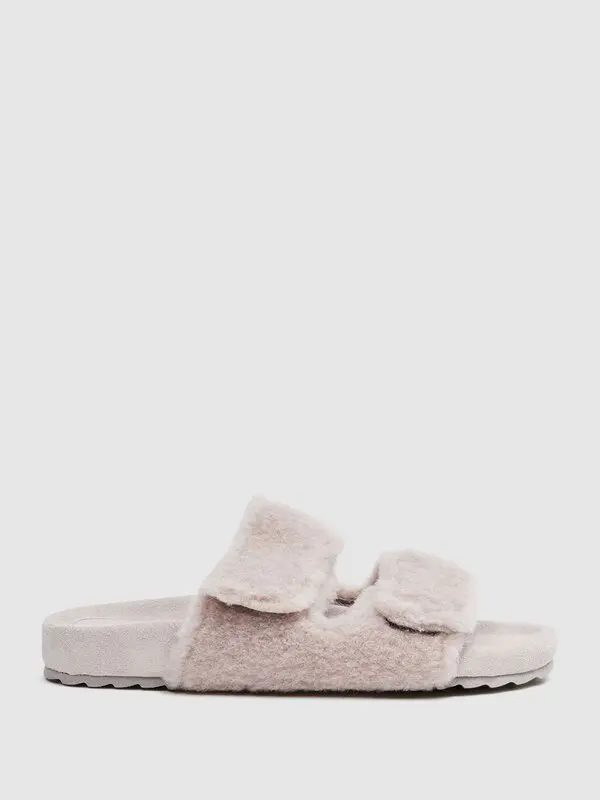 REISS Farrah Wool Sliders