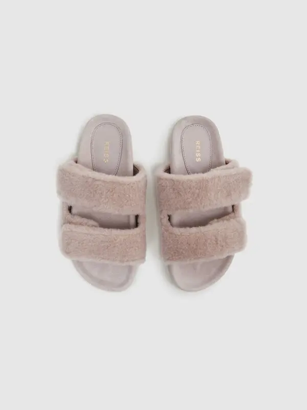REISS Farrah Wool Sliders