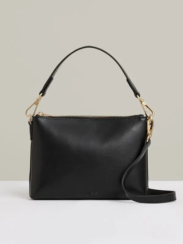 REISS Brompton Leather Pouch Bag