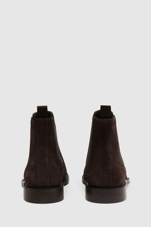 Reiss Tenor Leather Chelsea Boots In Chocolate - 43% Off  display picture 3