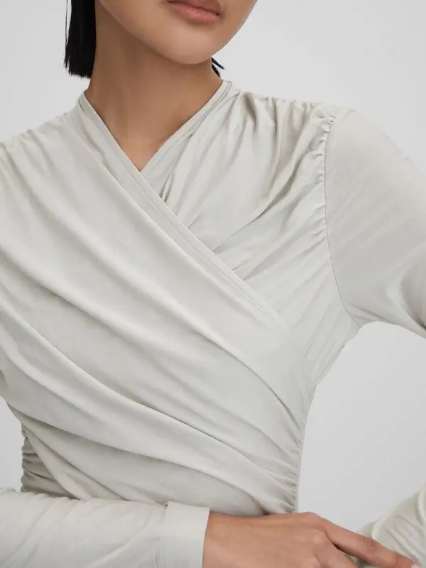 REISS Mara Wrap Top