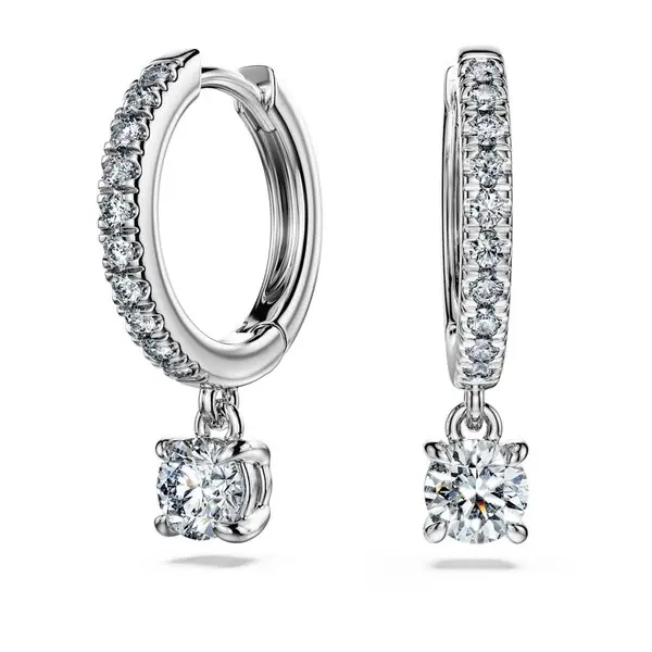 SWAROVSKI Eternity Drop Earrings - White