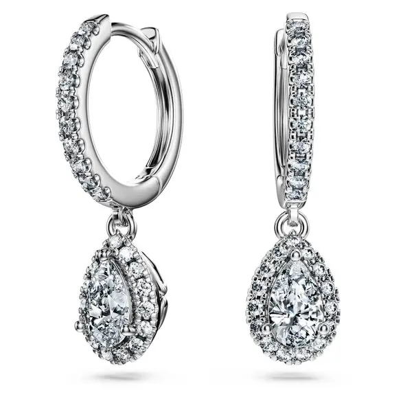 SWAROVSKI Eternity Drop Earrings - White