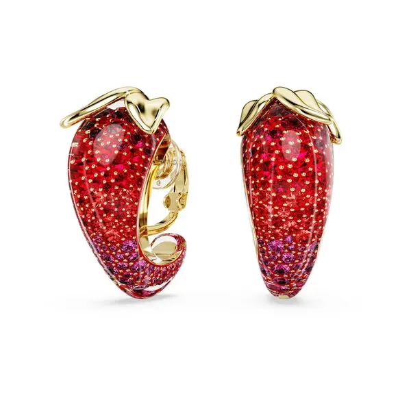 SWAROVSKI Idyllia Clip Earrings - Red
