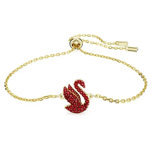 SWAROVSKI Swan Motif Bracelet With Zirconia - Red