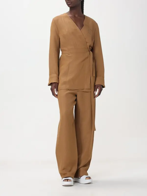 Fabiana Filippi Belted Jacket - Sand