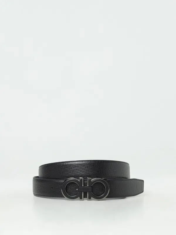 FERRAGAMO Gancini Belt - Black