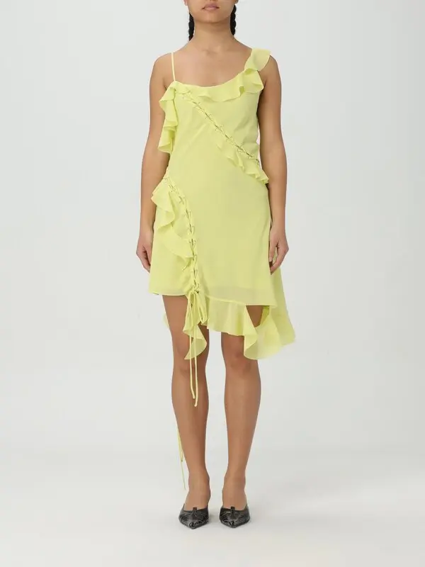 Acne Studios Ruffled Dress - Yellow