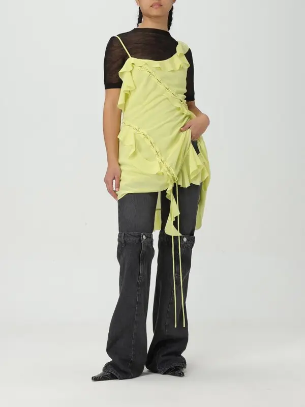 Acne Studios Ruffled Dress - Yellow