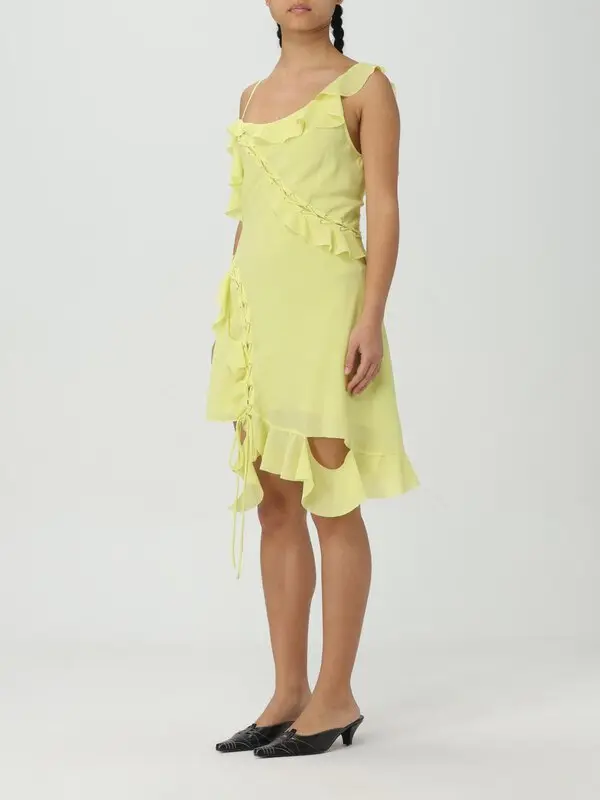 Acne Studios Ruffled Dress - Yellow