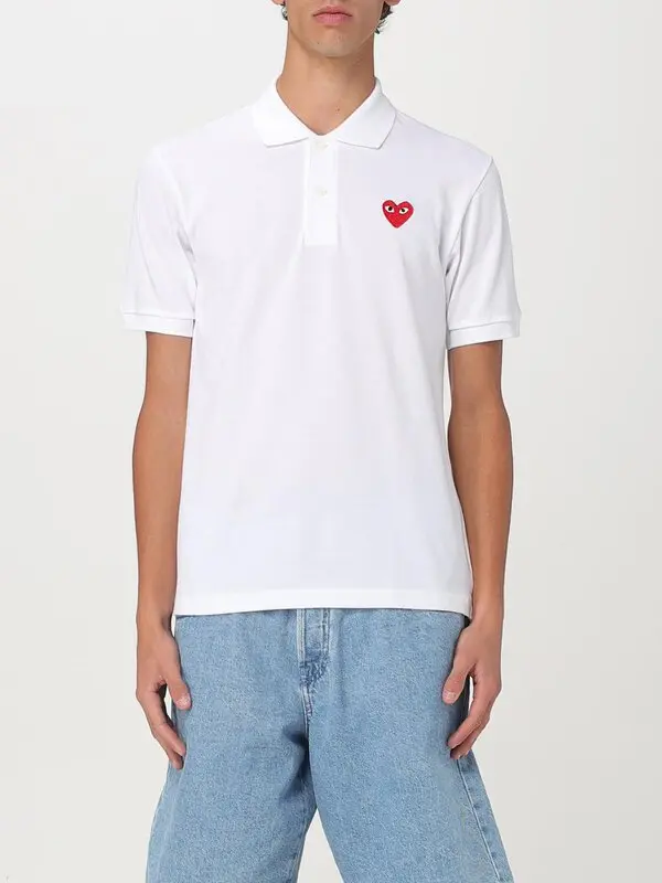 Play Comme Des Garcon Polo Shirt - White