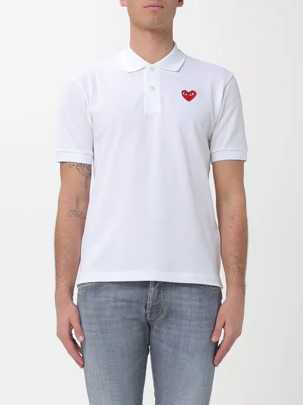 Play Comme Des Garcon Polo Shirt - White