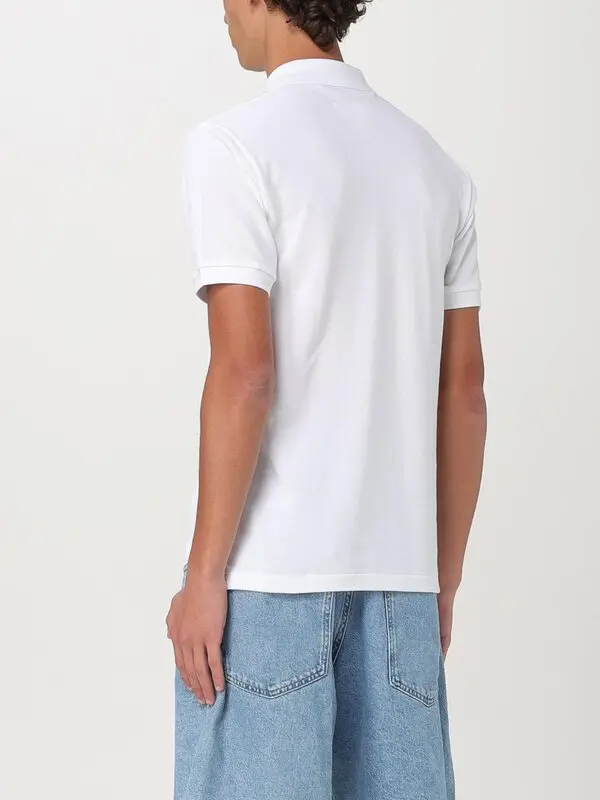 Play Comme Des Garcon Cotton Polo Shirt With Logo - White