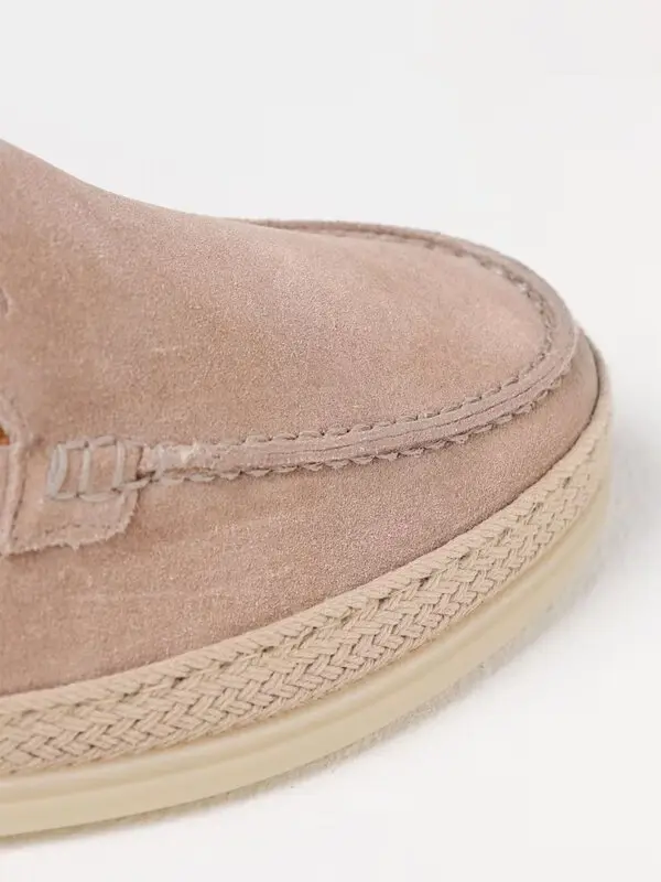 TOD'S Suede Loafers With Embossed T Logo