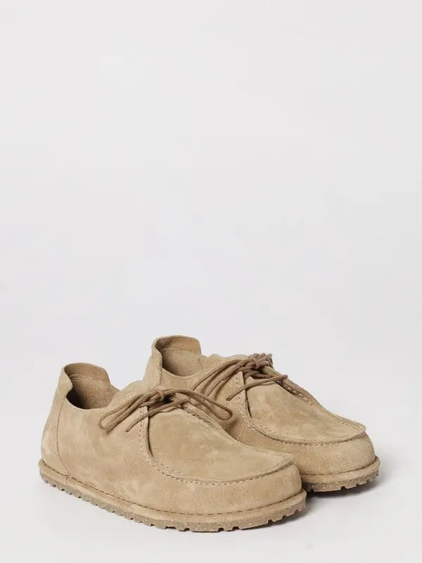 BIRKENSTOCK Suede Brogue Shoes - Grey