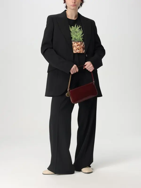 Stella McCartney Single-breasted Jacket With Notched Lapel - Black