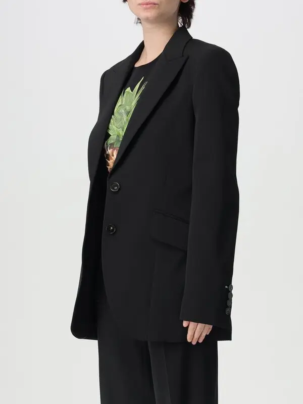 Stella McCartney Single-breasted Jacket With Notched Lapel - Black