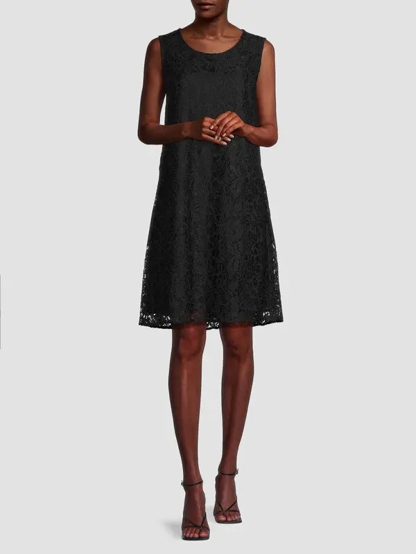 Caroline Rose Lace Tank A-line Dress