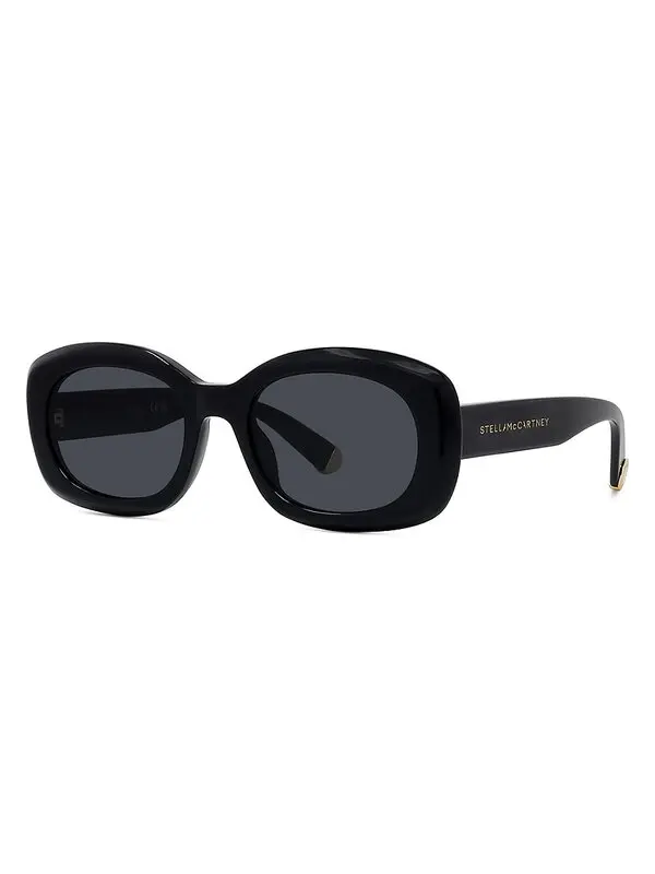 Stella McCartney Square Shiny 52mm Sunglasses