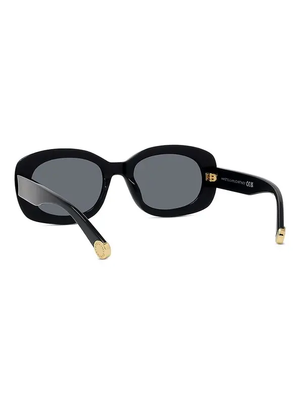 Stella McCartney Square Shiny 52mm Sunglasses