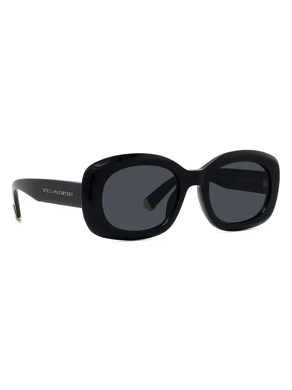 Stella McCartney Square Shiny 52mm Sunglasses