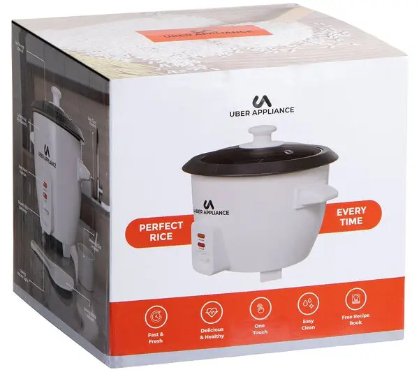 UBER APPLIANCE S 6 Cup Rapid Rice Cooker W/ Keep Warm Function