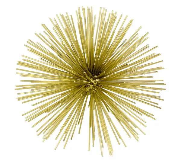 HOMEROOTS 10' Antique Goldtone Finish Large Urc Hin Sphere