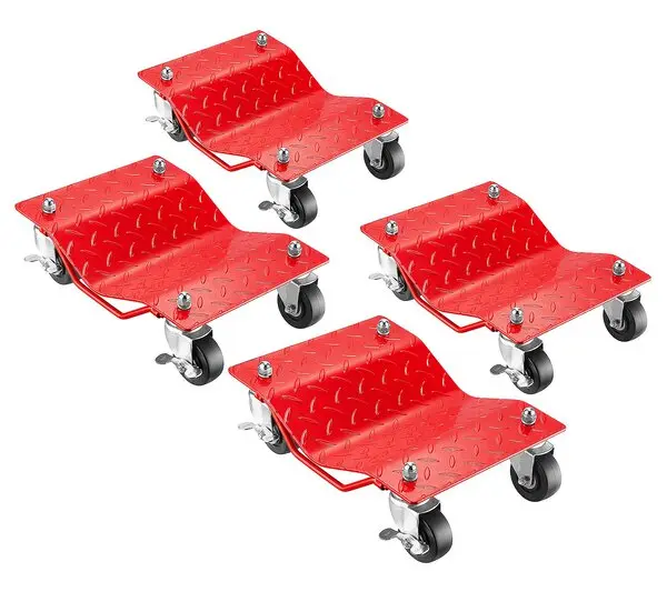 STALWART 4-piece Car Jack Tire Skates - One-color