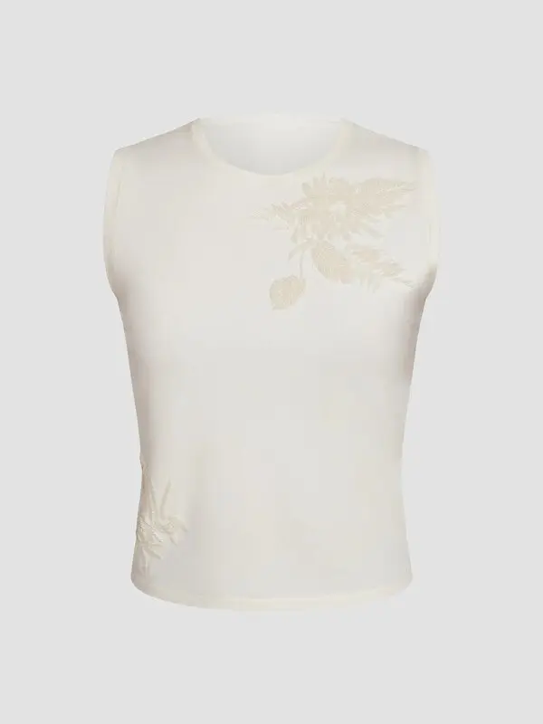 KAY UNGER Kathryn Embellished Knit Top