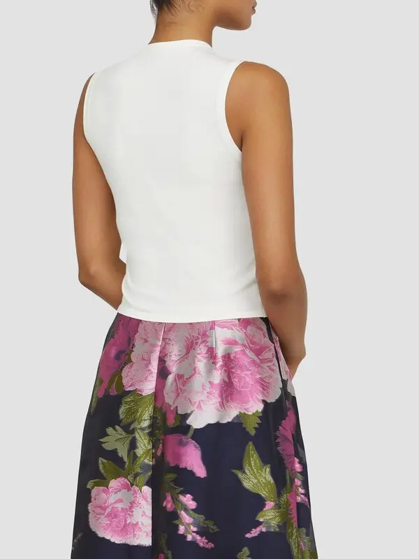 KAY UNGER Kathryn Embellished Knit Top