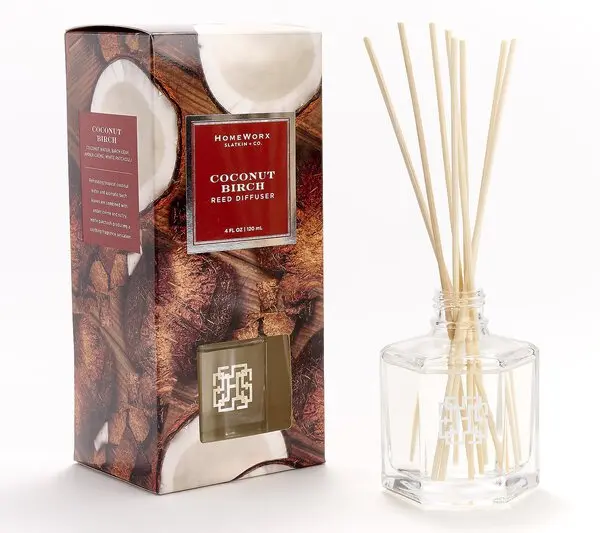 HOMEWORX BY SLATKIN + CO. S/2 Coconut Birchreed Diffusers - One-color