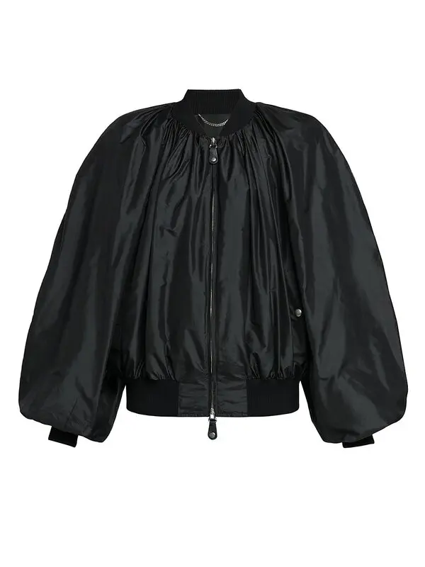 Buy Stella McCartney Balloon-sleeve Bomber Jacket Black At 60