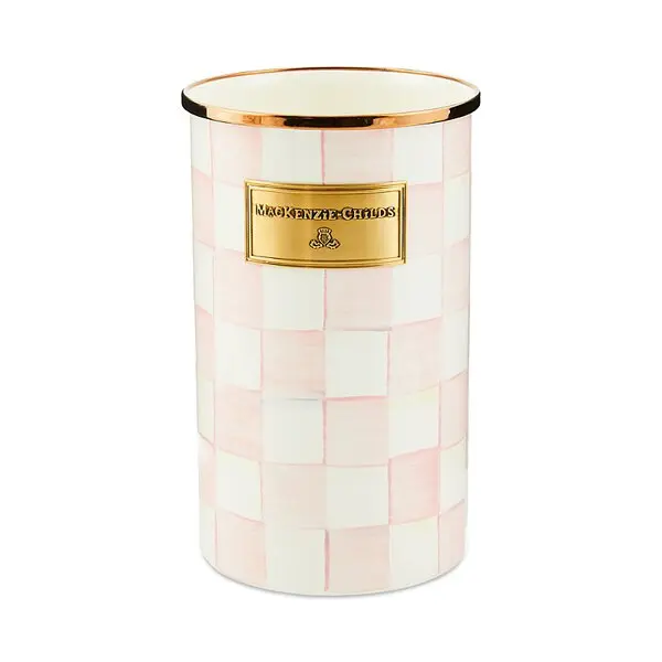 MACKENZIE-CHILDS Rosy Check Enamel Utensil Holder - Multi