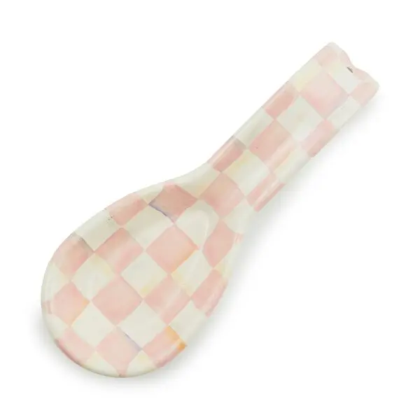 MACKENZIE-CHILDS Rosy Check Enamel Spoon Rest - Multi
