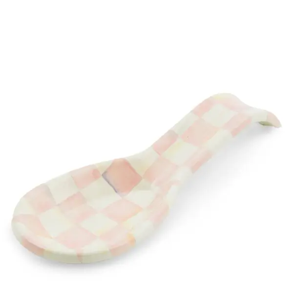MACKENZIE-CHILDS Rosy Check Enamel Spoon Rest - Multi