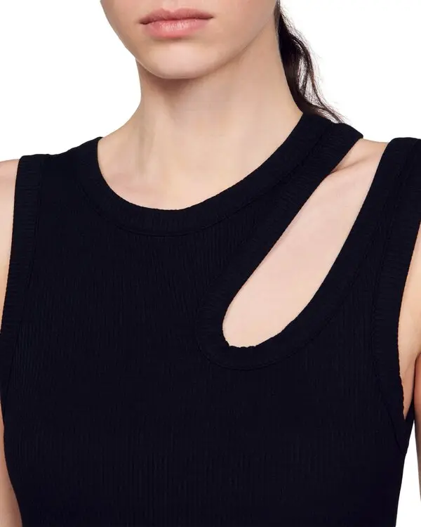 Sandro Lane Cut Out Maxi Dress