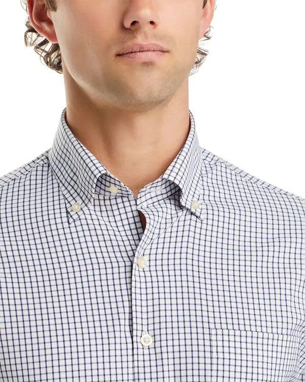 Peter Millar Hanford Performance Twill Button Down Shirt - Navy