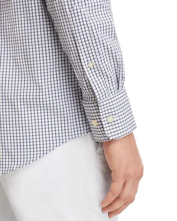 Peter Millar Hanford Performance Twill Button Down Shirt - Navy